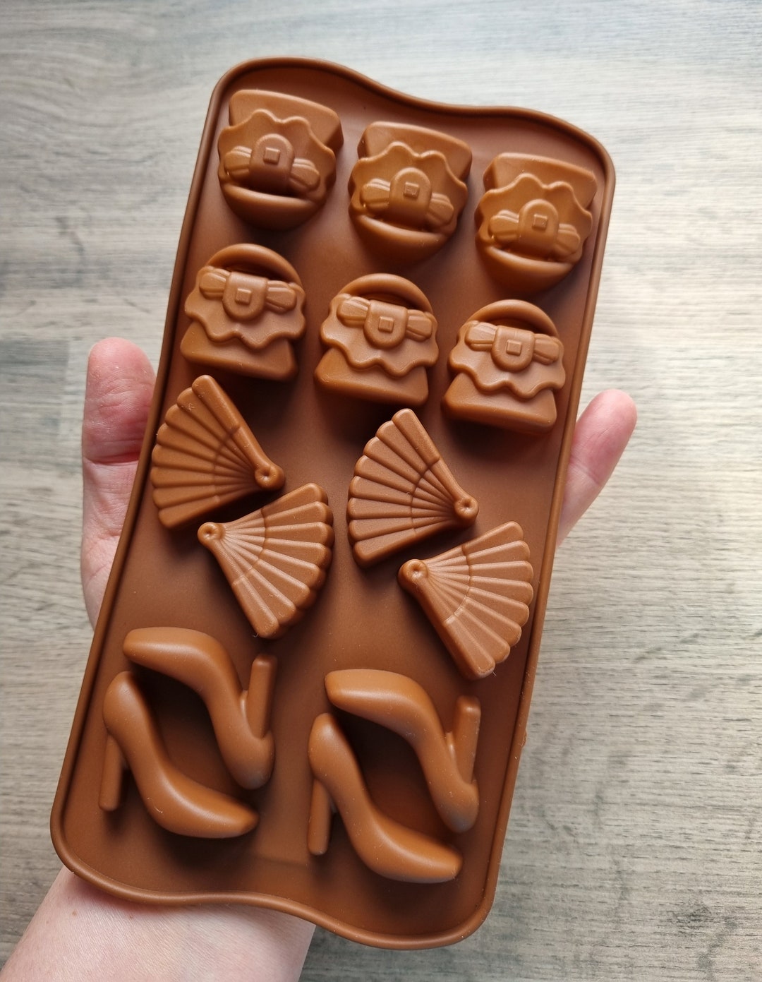 Shoes Fan Handbag Silicone Mould Cake Decorating Fondant Icing Craft ...