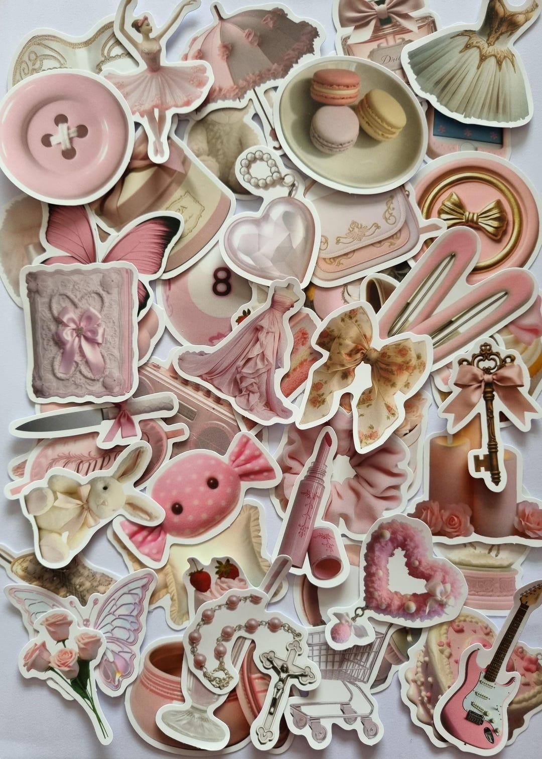 50 Pink Themed Stickers for Scrapbooking,diary,planner,craft,self ...