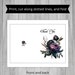 Printable Thank You Card - Gothic Floral Greeting Card - Etsy