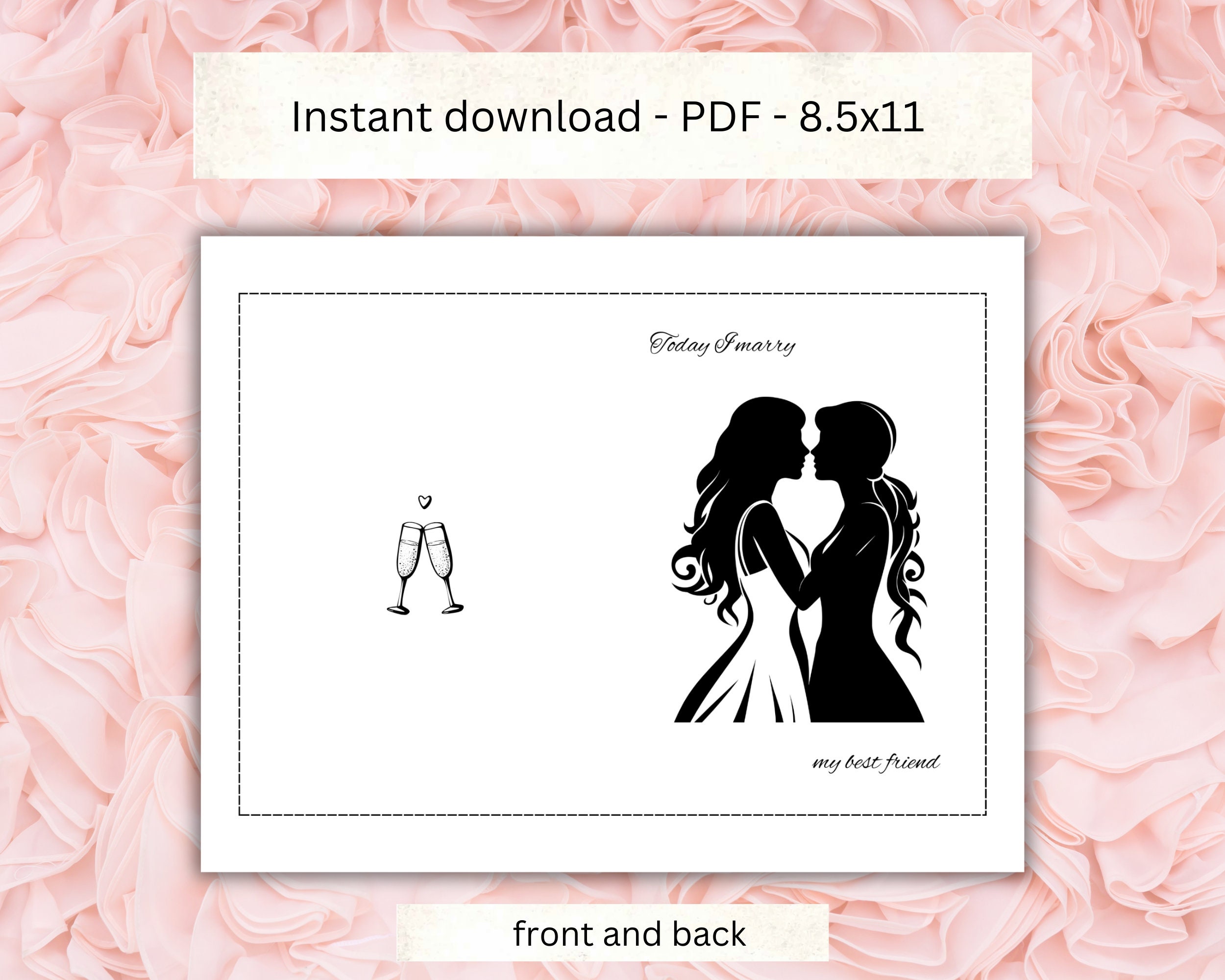 LGBTQ Wedding Card - Brides - Greeting Card - Etsy