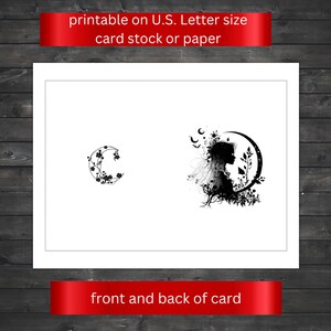 Blank 5x7 Card/ Moon Magic/ Note Cards/ Printable - Etsy