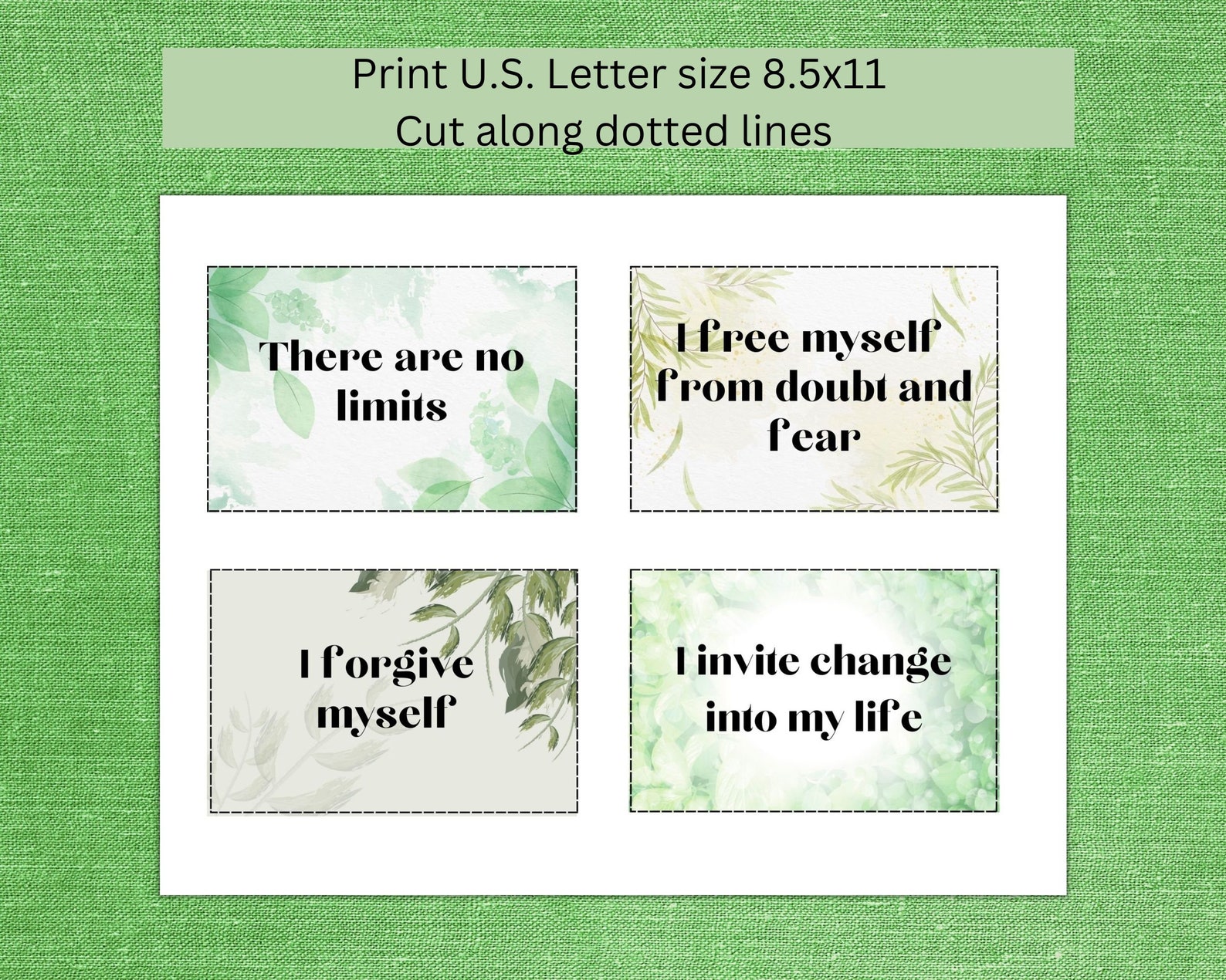 32 Affirmation Cards - Printable Affirmations for Self-love and ...