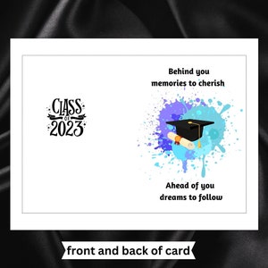 Graduation Card/ Printable Card/ Greeting Card Graduation Cap and ...