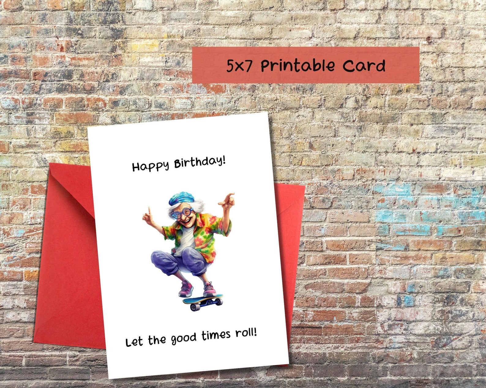 Printable Birthday Card - Let the Good Times Roll - Blank Card - Etsy