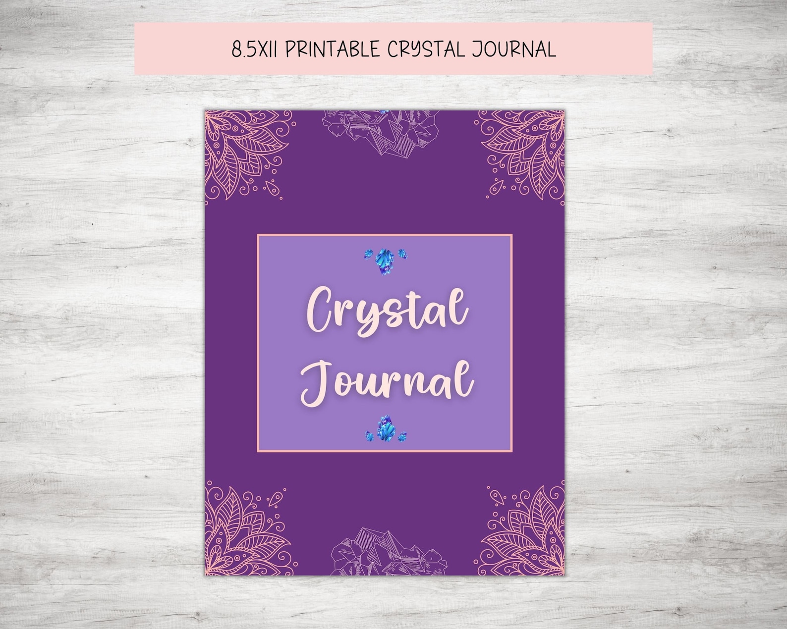 Printable 9 Page Crystal Journal crystal Description Journal Crystal ...