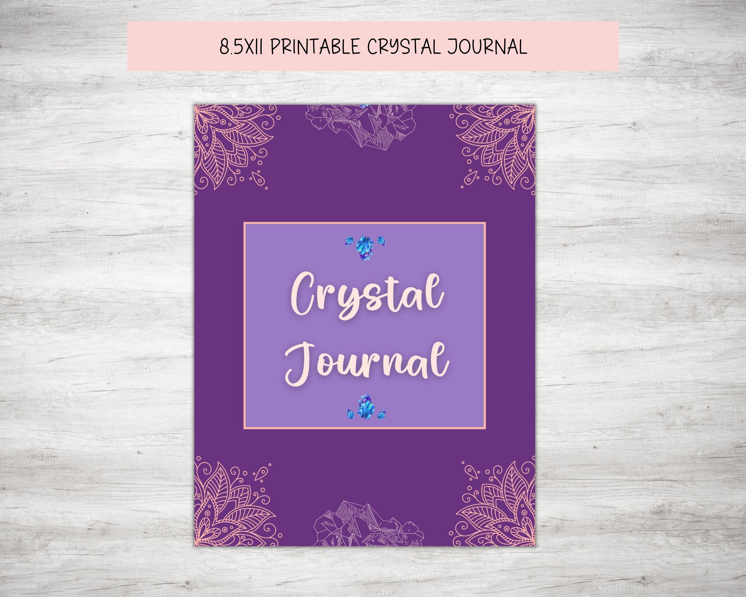 Printable 9 Page Crystal Journal crystal Description Journal Crystal ...