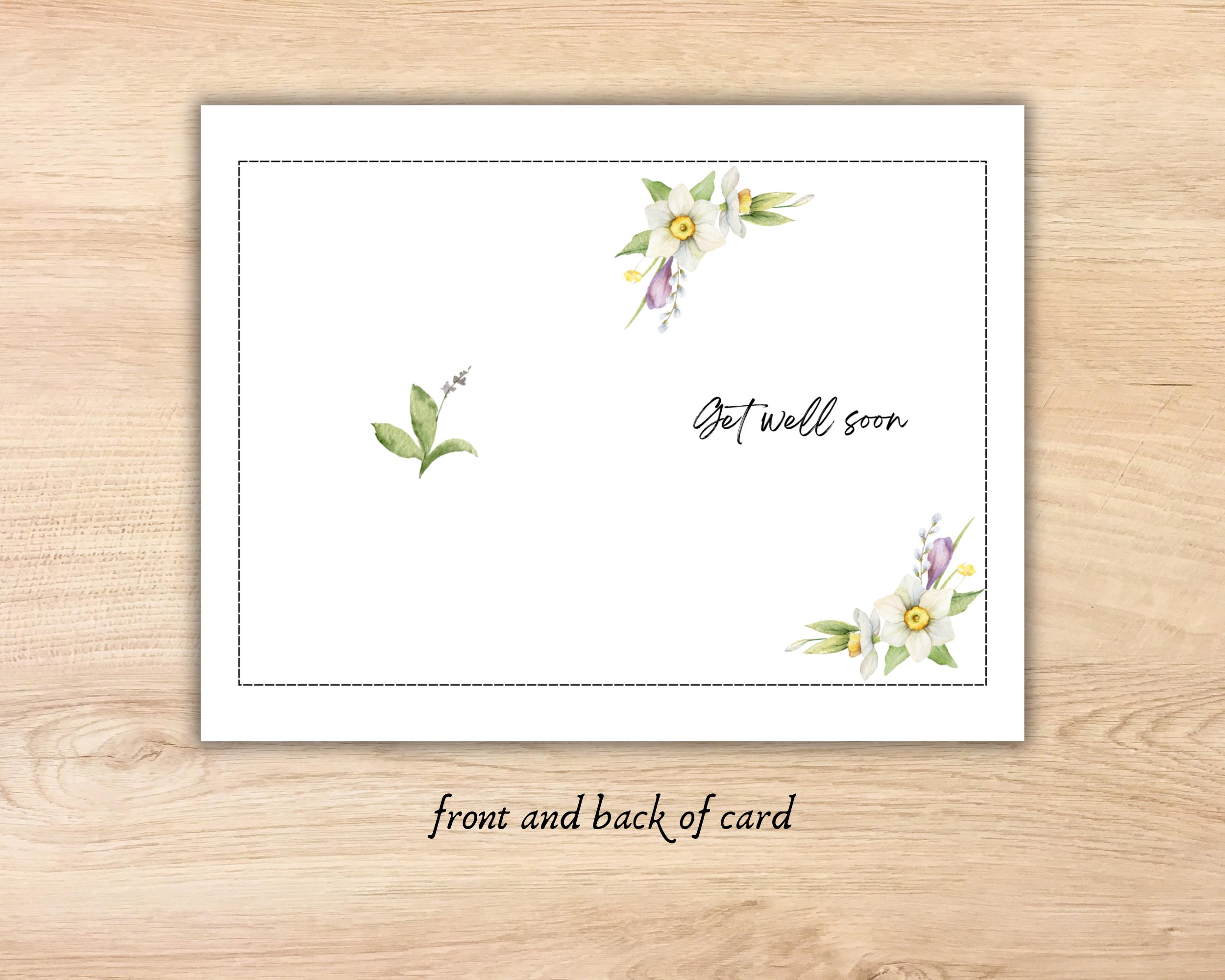 Get Well Soon Card - Printable Card - Etsy