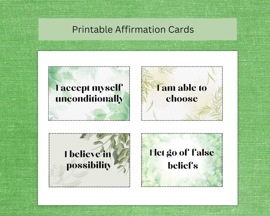 32 Affirmation Cards - Printable Affirmations for Self-love and ...