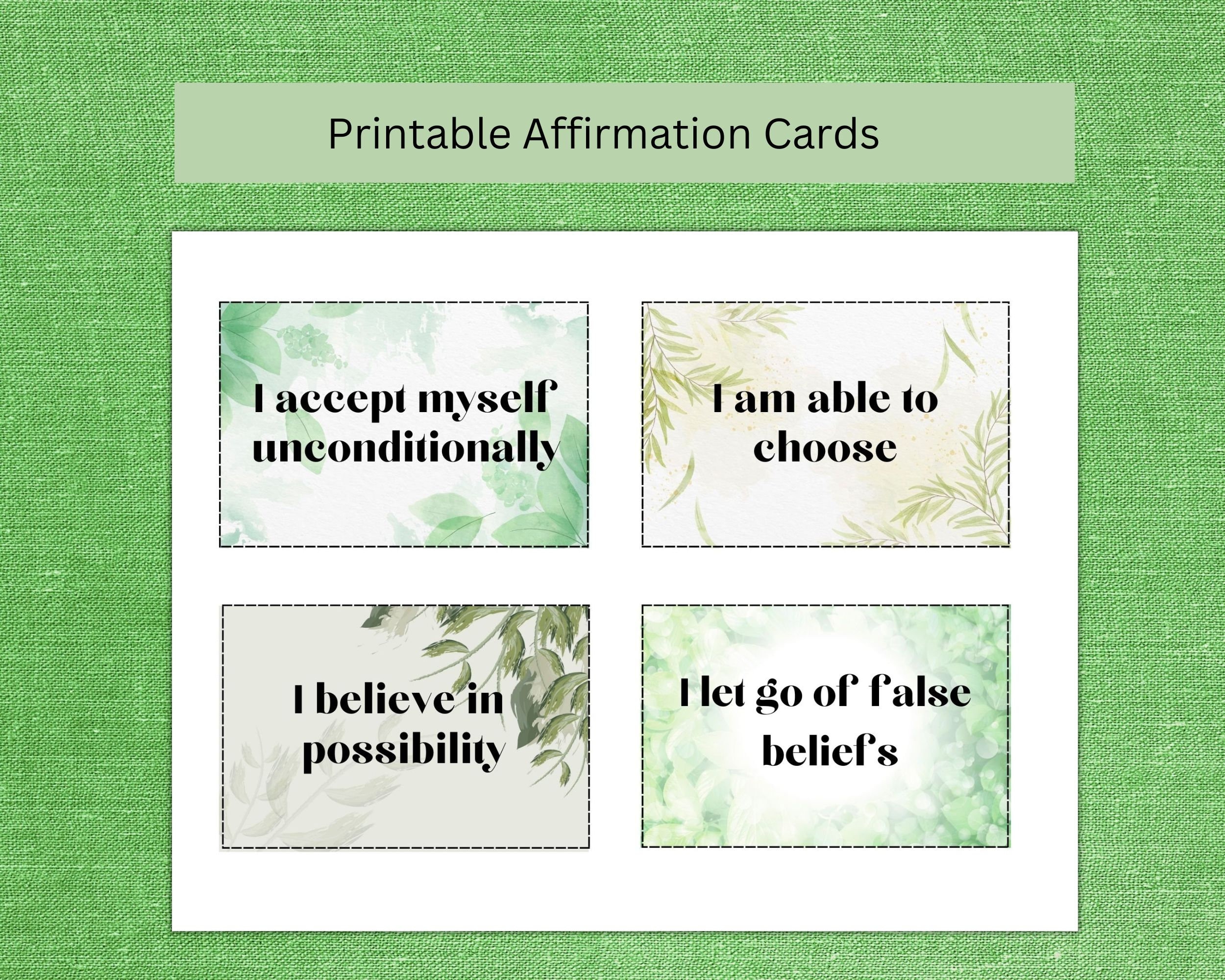 32 Affirmation Cards - Printable Affirmations for Self-love and ...