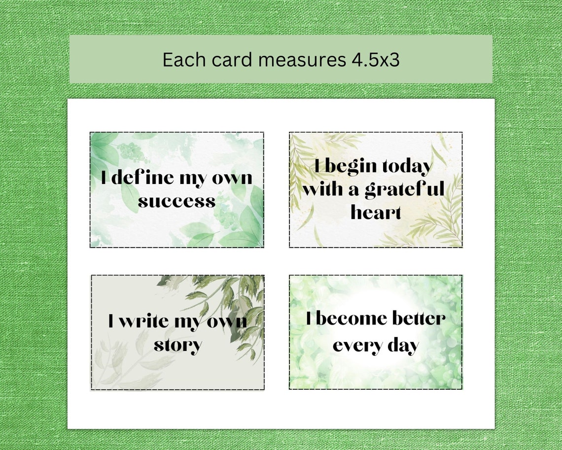 32 Affirmation Cards Printable Affirmations for Self-love and ...