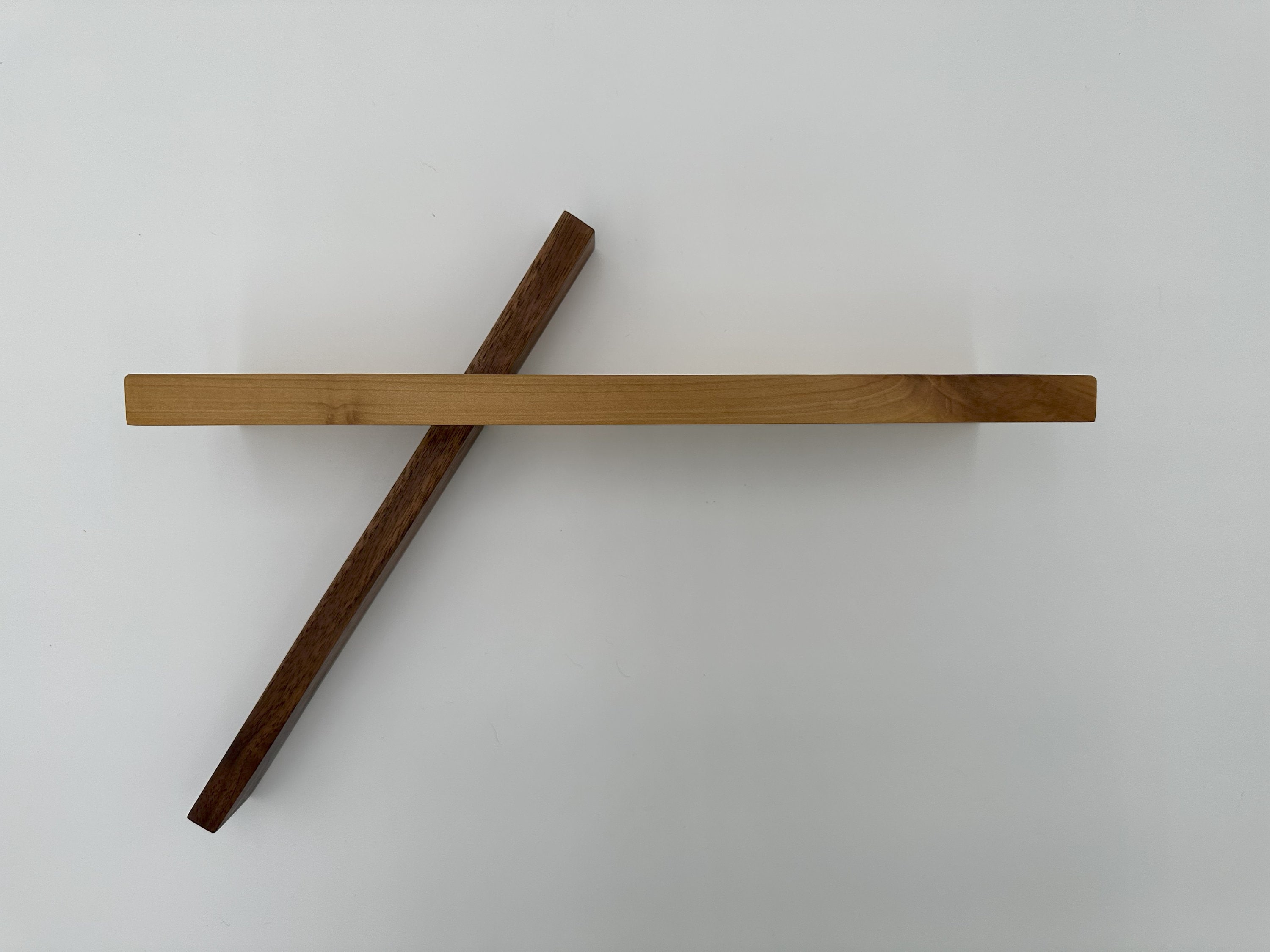 Minimalist Wooden Slant Wall Shelf - Etsy