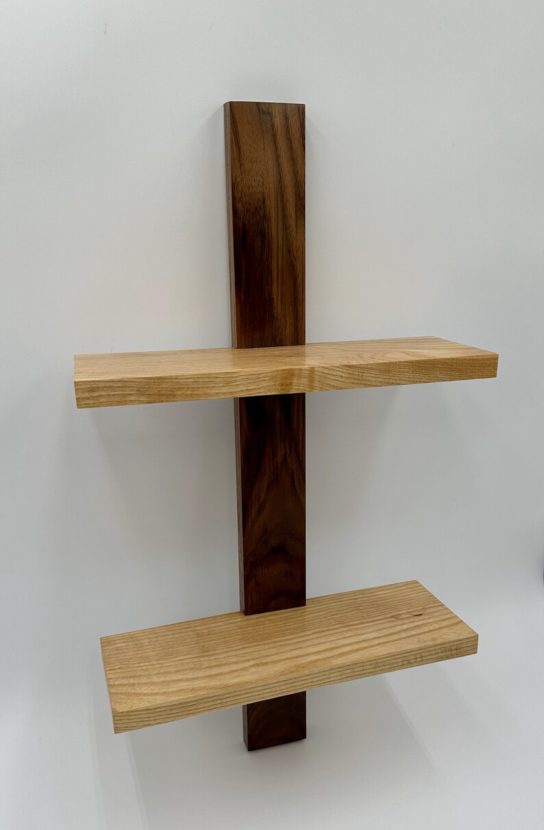 Minimalist Midcentury Two Tier Shelf - Etsy