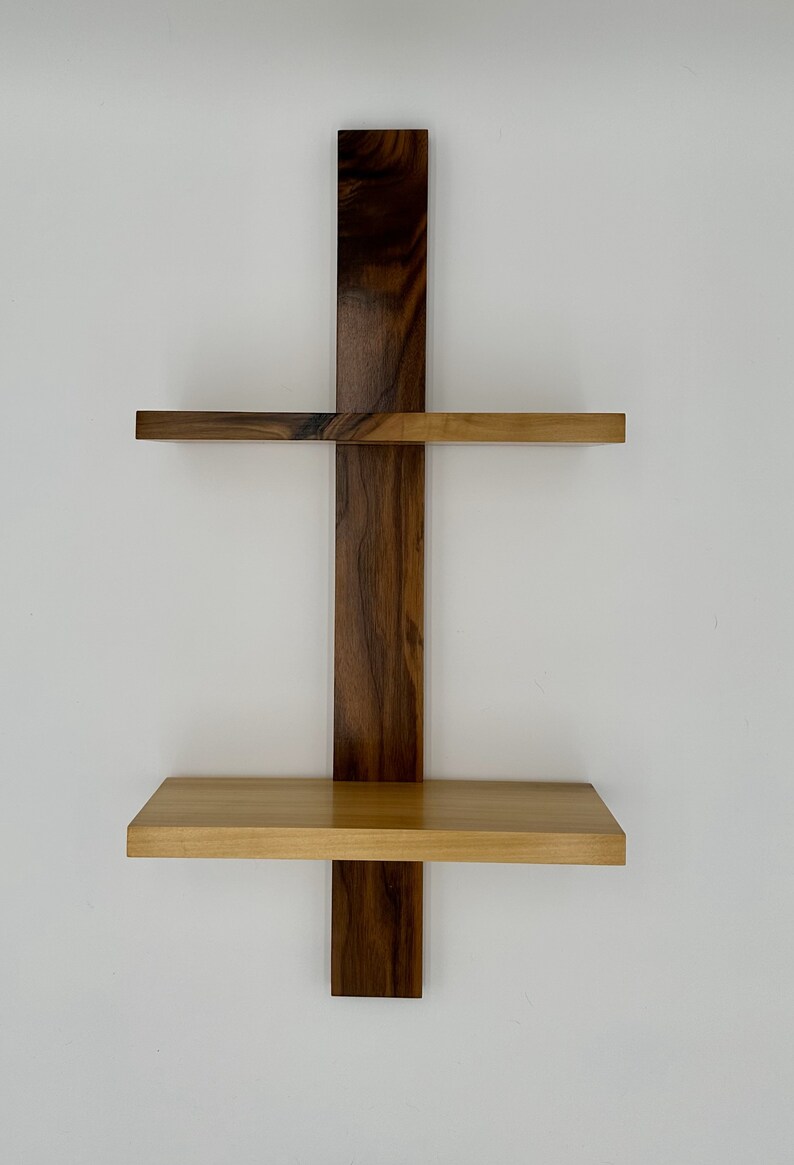 Minimalist Midcentury Two Tier Shelf - Etsy