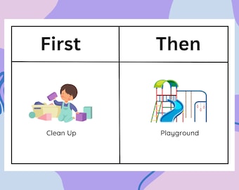 Printable First Then Visual Board - Etsy
