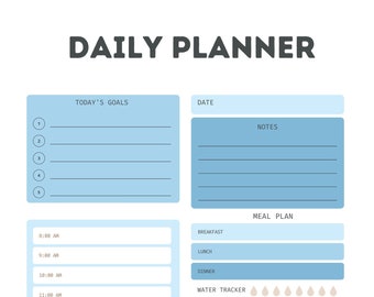 Digital Daily Planner, Digital Download, Printable Planner, to Do List ...
