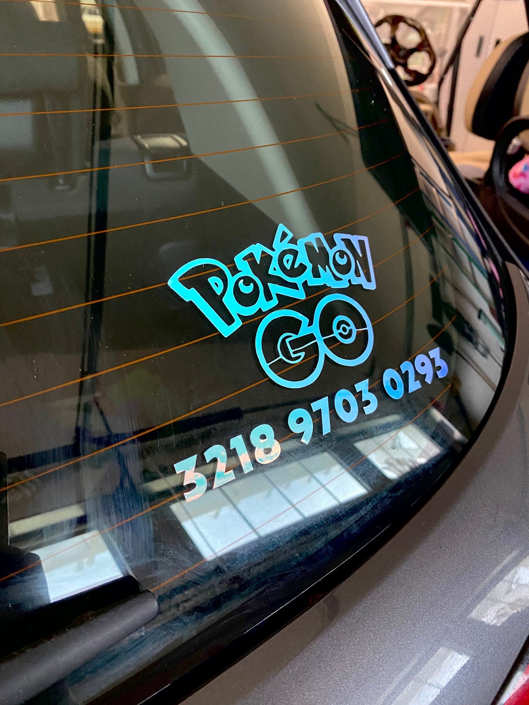 Pokémon Go Trainer Code Car Decal - With FREE Shiny Pokémon Holographic ...