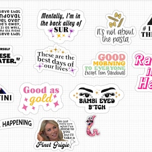 VPR Vanderpump Rules Sticker Pack 14 Stickers WATERPROOF - Etsy