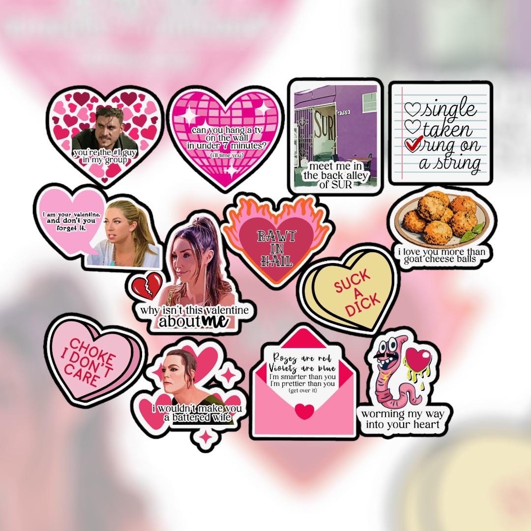 VPR Valentine’s Day Sticker Set - Galentine’s Day - Vanderpump ...