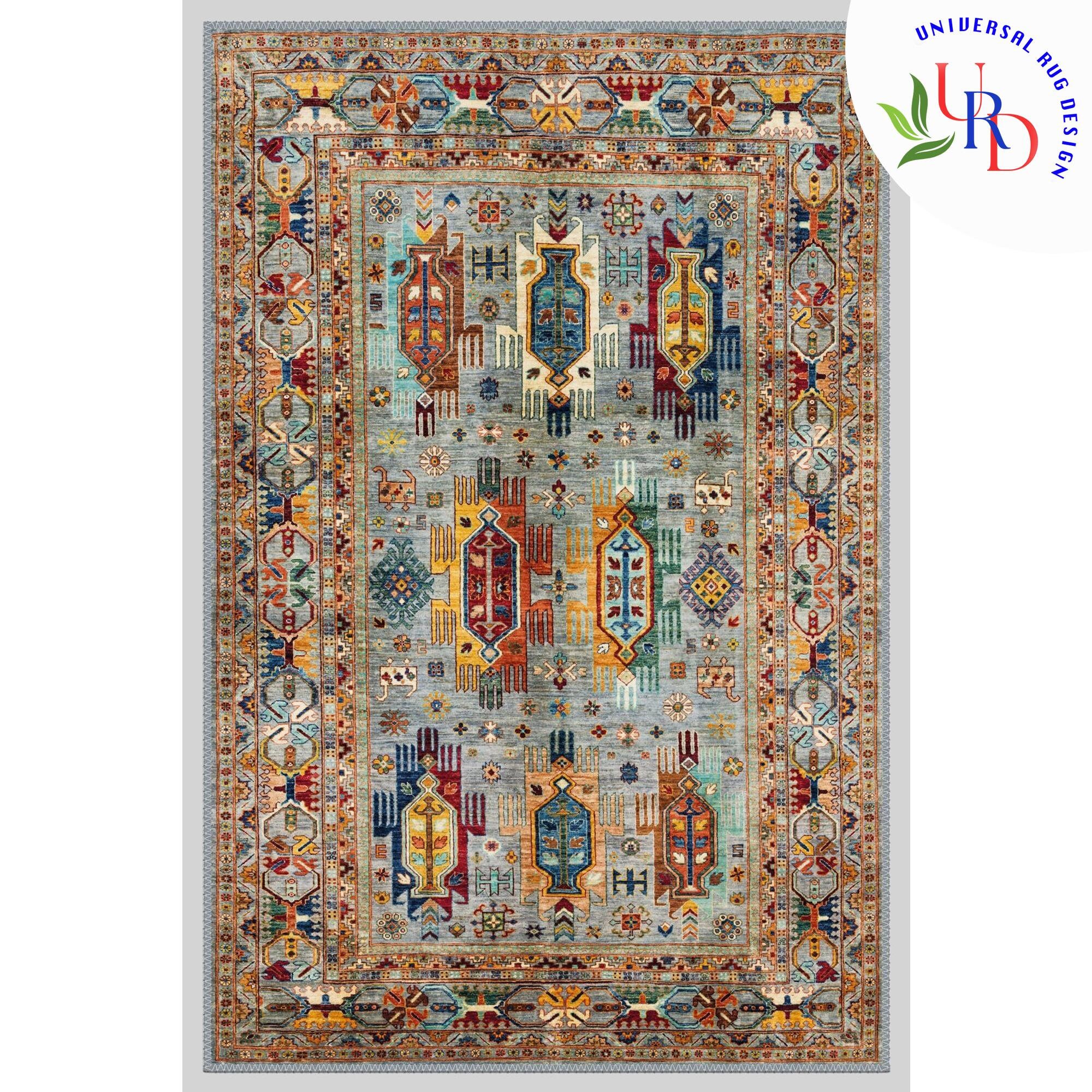 Tile Pattern Rug|classy Kilim Design Turkish Carpet|ethnic Machine ...