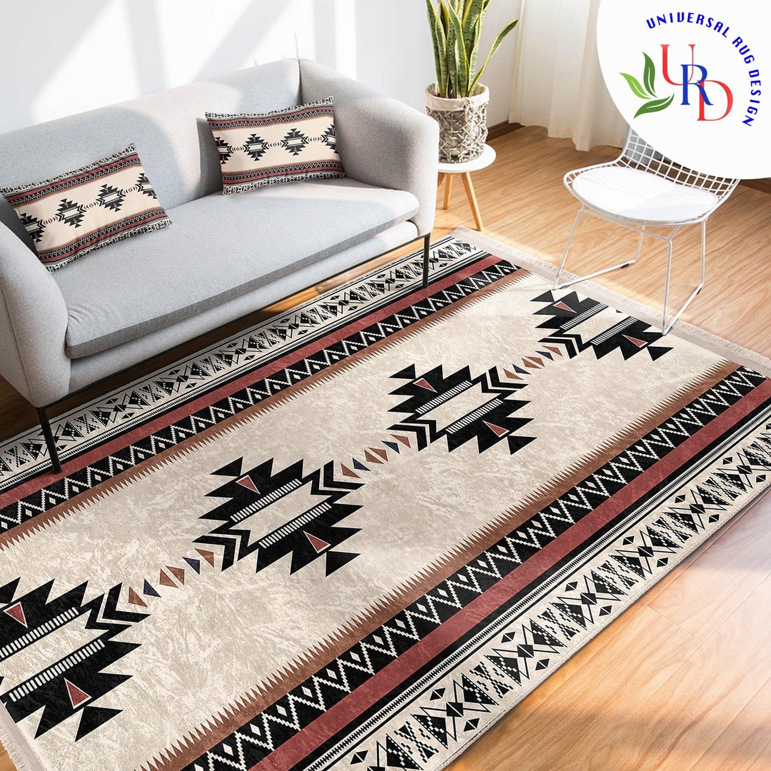 Rug Design Carpet|aztec Print Fringed Farmhouse Floor Covering|ethnic ...