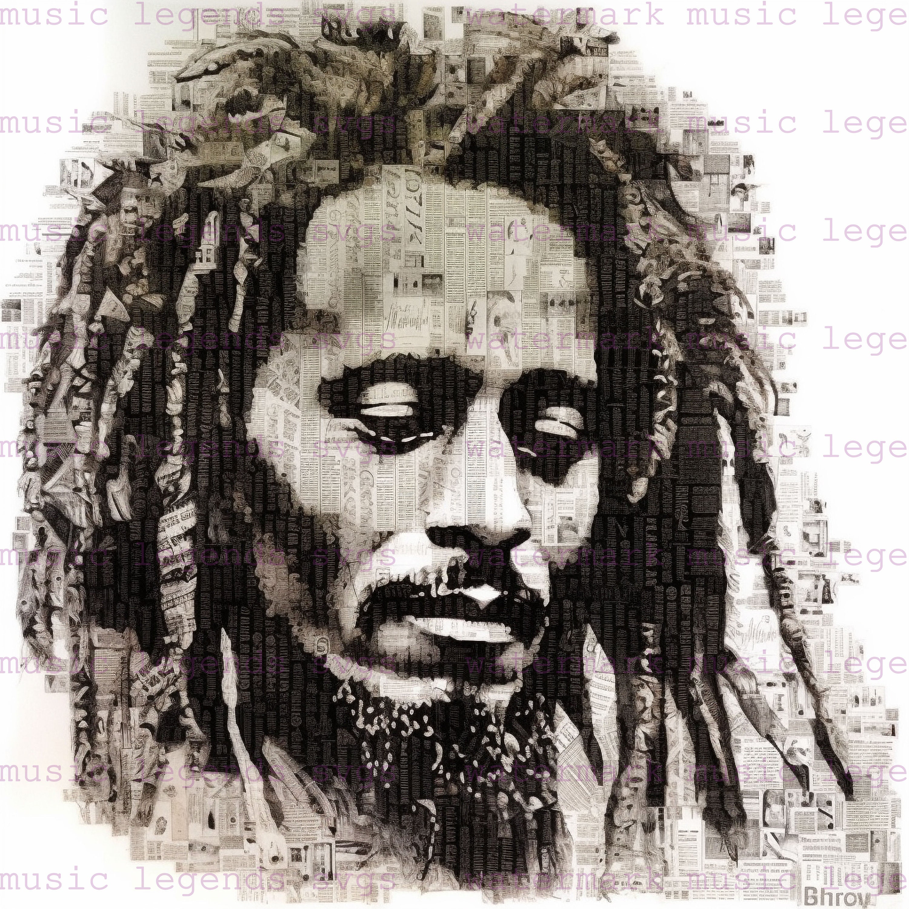 Bob Marley SVG Artwork Bundle for Music Lovers, Digital Artwork - Etsy