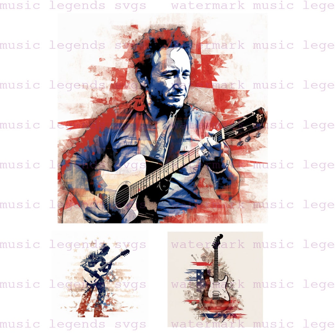 4th of July Bruce Springsteen Portrait Trilogy SVG/PNG/JPG - Etsy