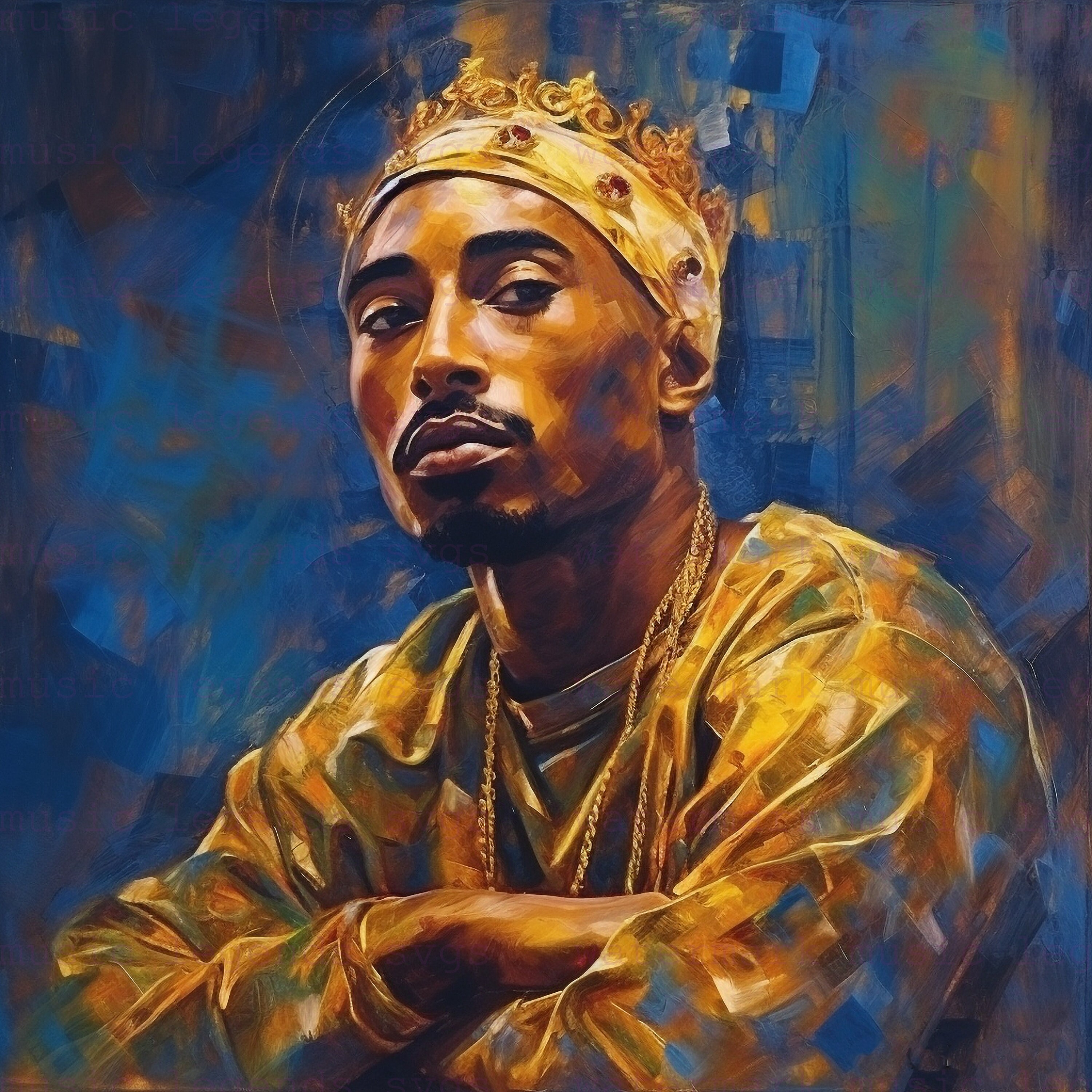 Art Portrait of Tupac Shakurpng/jpg Portrait Artwork - Etsy Canada