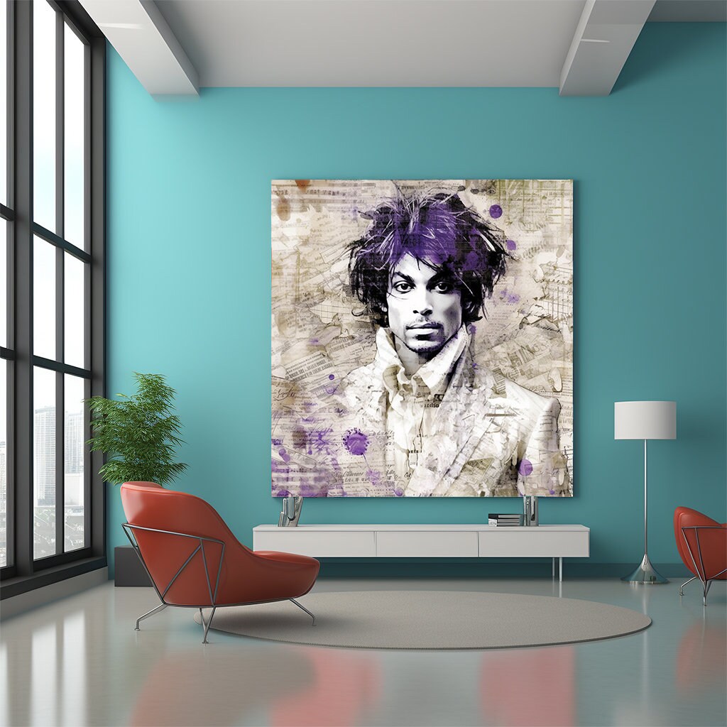 Prince Iconic Digital Collage Artworkdigital SVG/PNG Portrait - Etsy