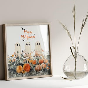 Cute Halloween Printable Wall Art, Home Decor Art Print, Halloween ...