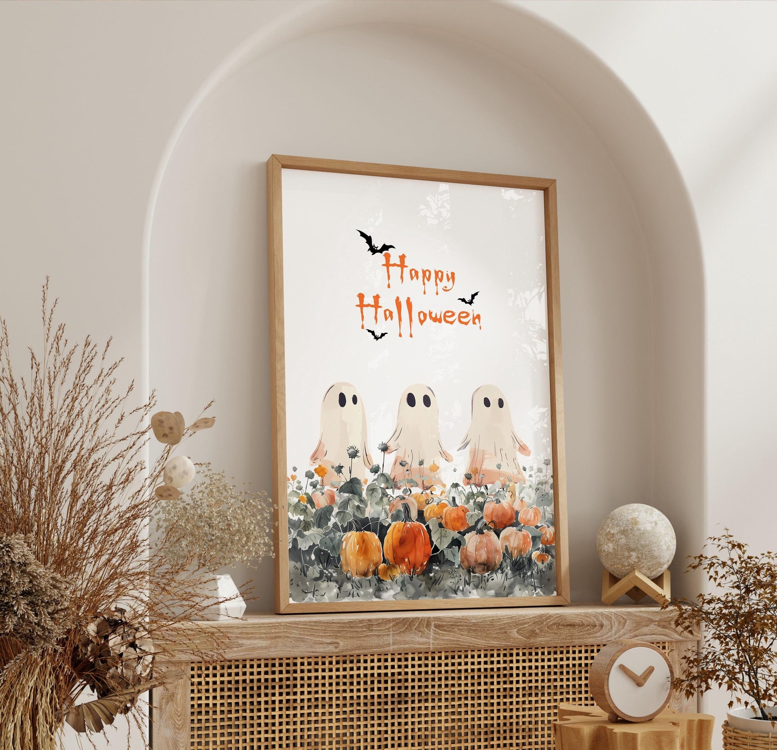 Cute Halloween Printable Wall Art, Home Decor Art Print, Halloween ...