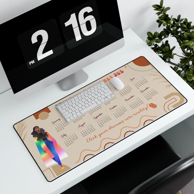 Stylish Boss Lady Desk Mat, Empower Your Workspace With Inspiration and ...