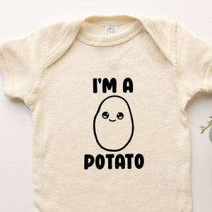Potato Graphic Organic Cotton Baby Bodysuit - Etsy