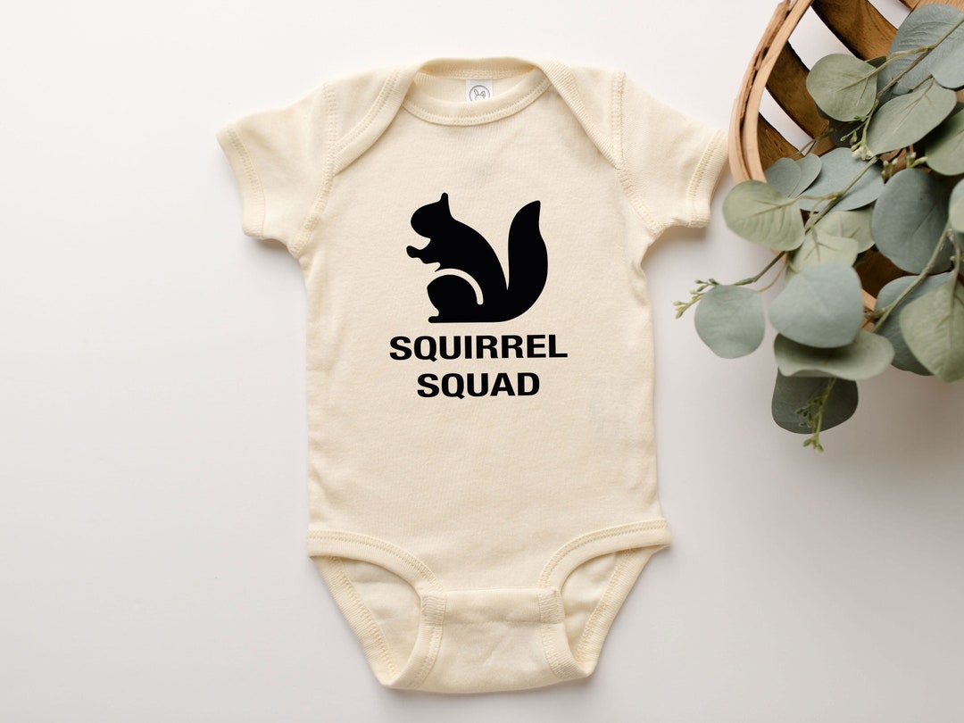 Squirrel Squad Babysuit Squirrel Lover Tee Shirt Natural Lover Onepiece ...