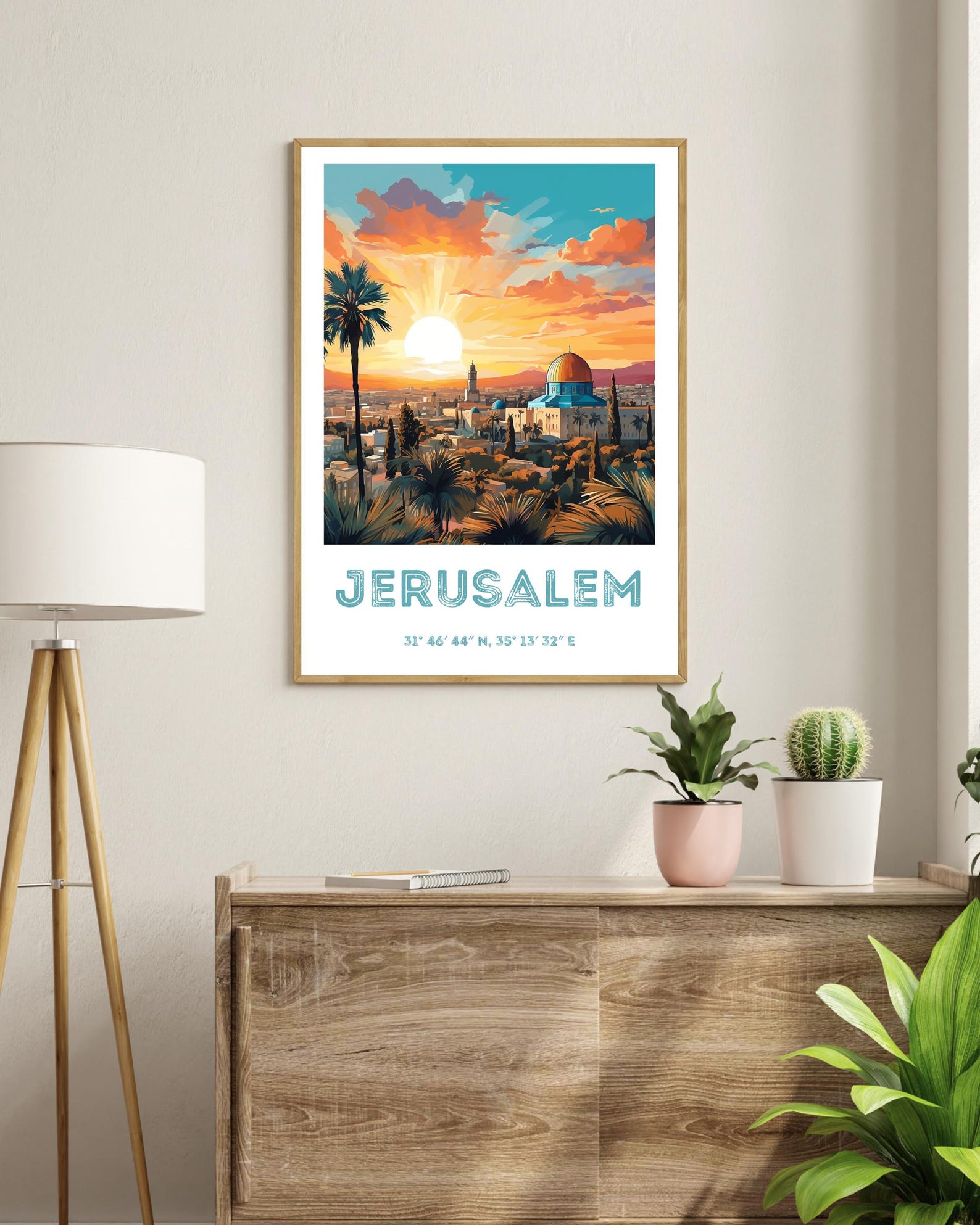 Jerusalem Poster, Jerusalem Wall Art, Jerusalem Print, Israel Travel ...