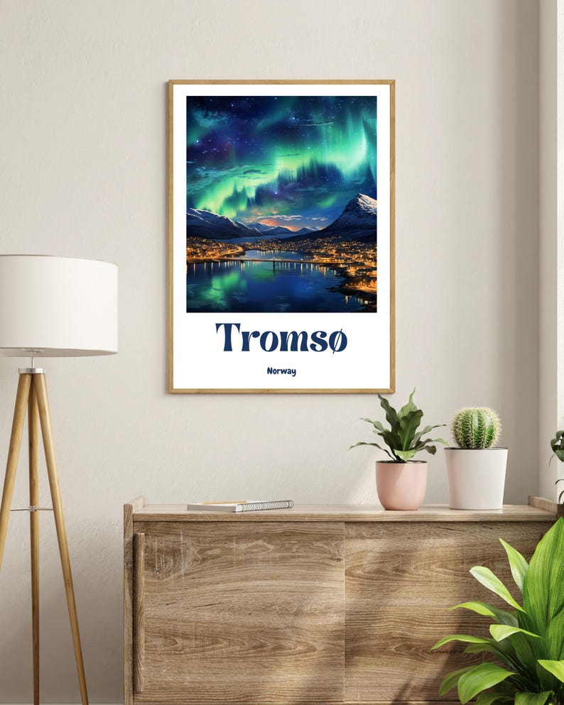 Tromso Norway Poster, Tromso Art Print, Tromso Norway Illustration ...