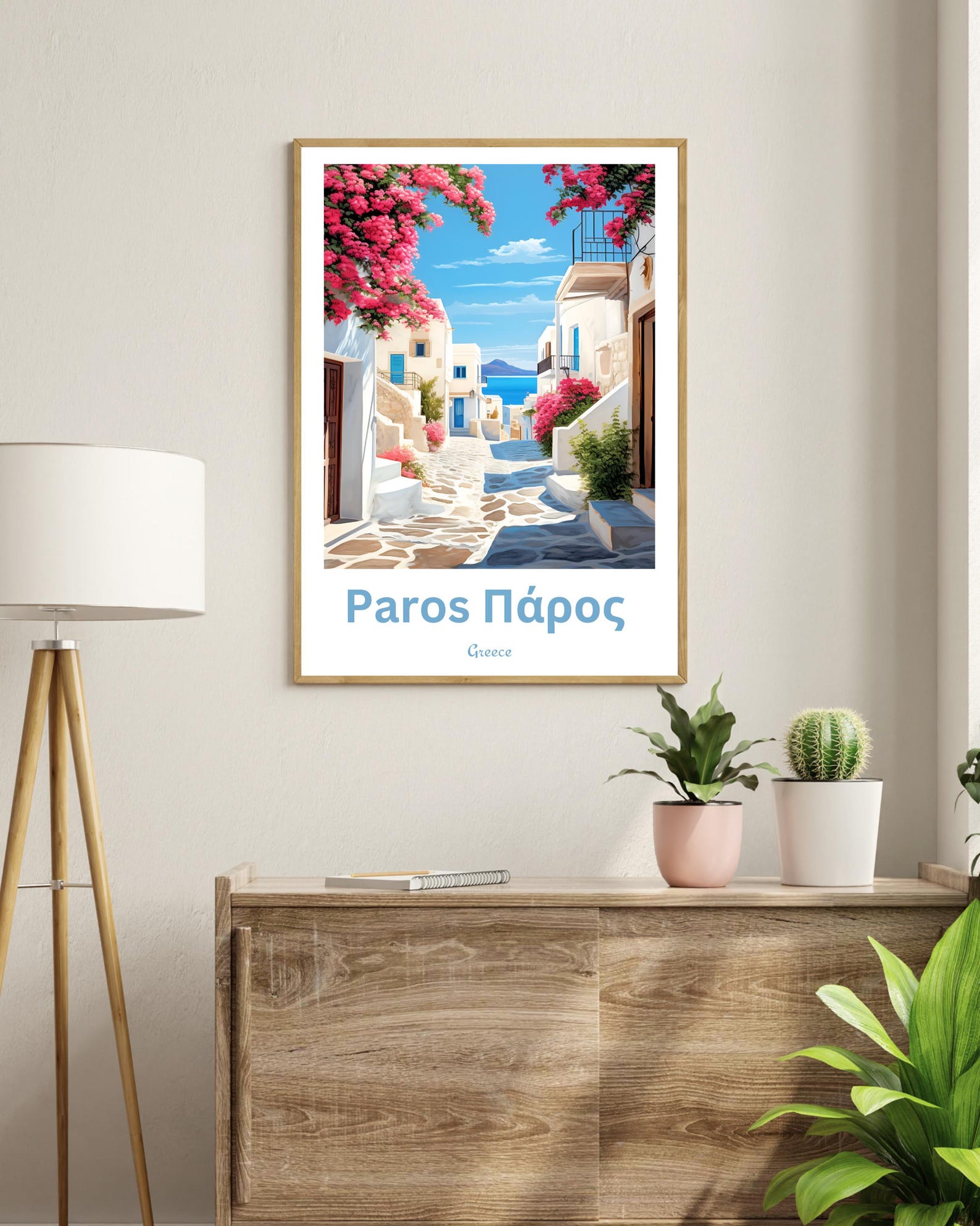 Paros Poster, Paros Travel Print, Paros Travel Art Gift, Greece Art ...