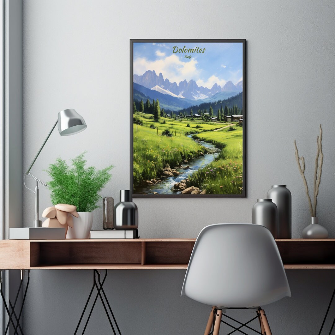 Dolomites Poster, Dolomites Travel Wall Art,dolomites Home Décor,italy ...