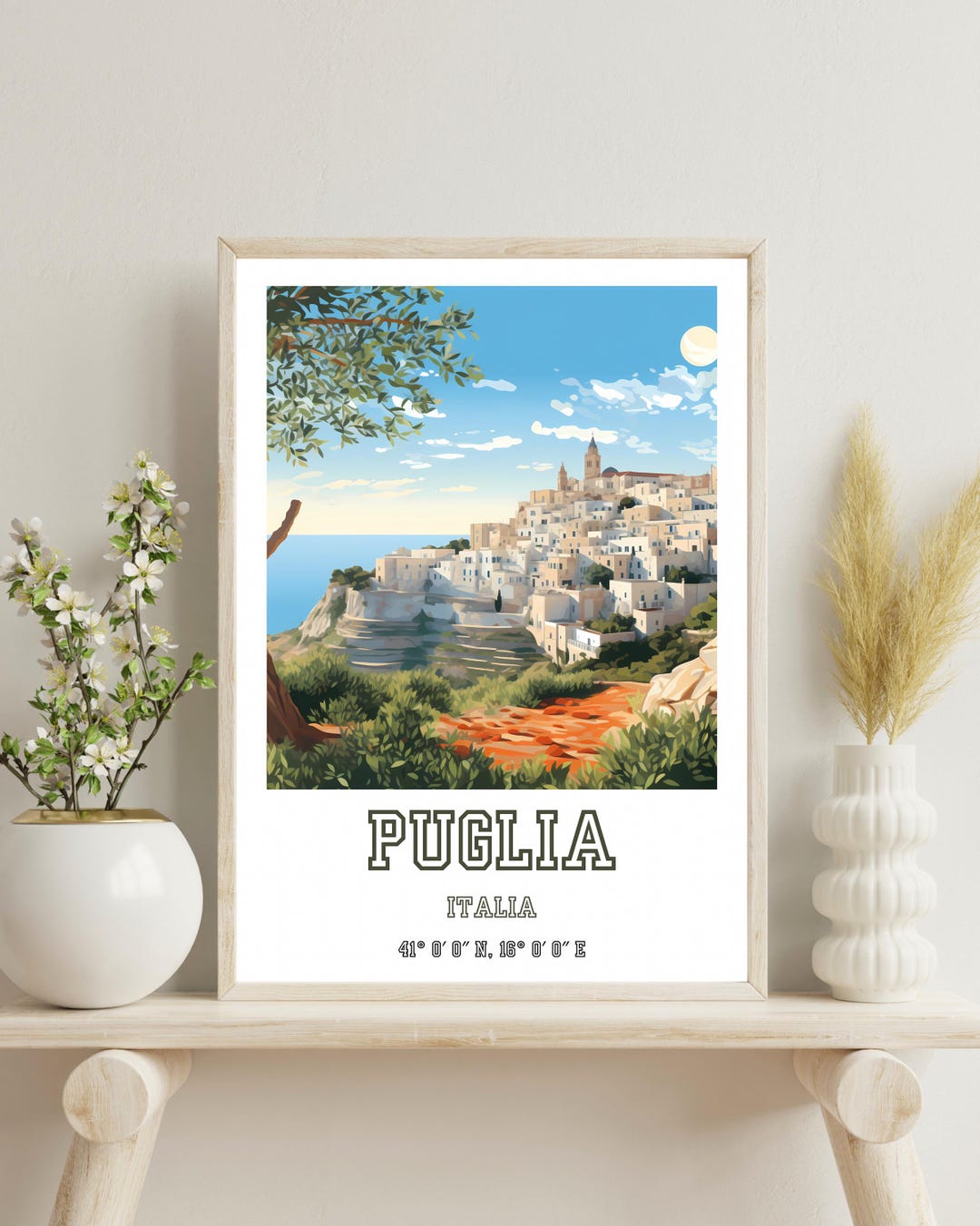 Puglia Poster, Apulia Travel Poster, Apulia Wall Art, Puglia Wall Art ...