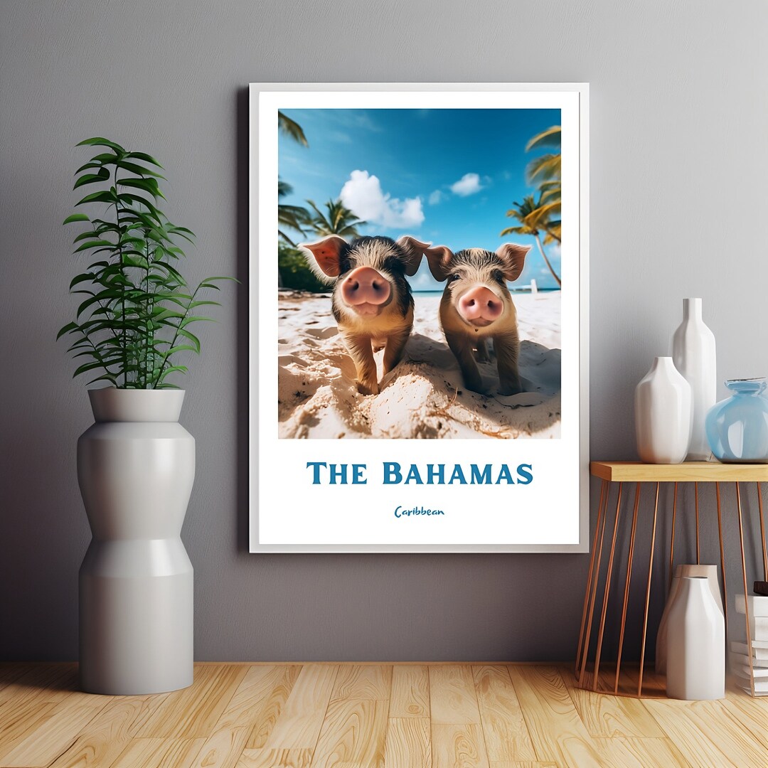 Bahamas Poster, the Bahamas Travel Print, Caribbean Travel Wall Art ...