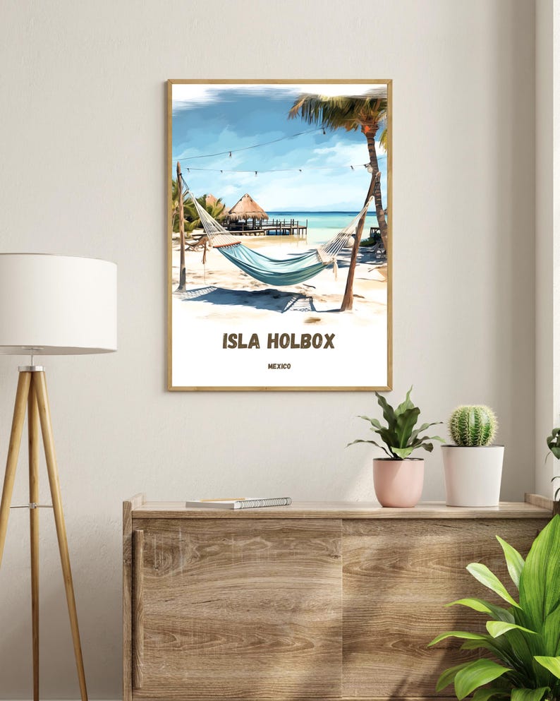Isla Holbox Poster, Isla Holbox Wall Art, Isla Holbox Travel Poster ...
