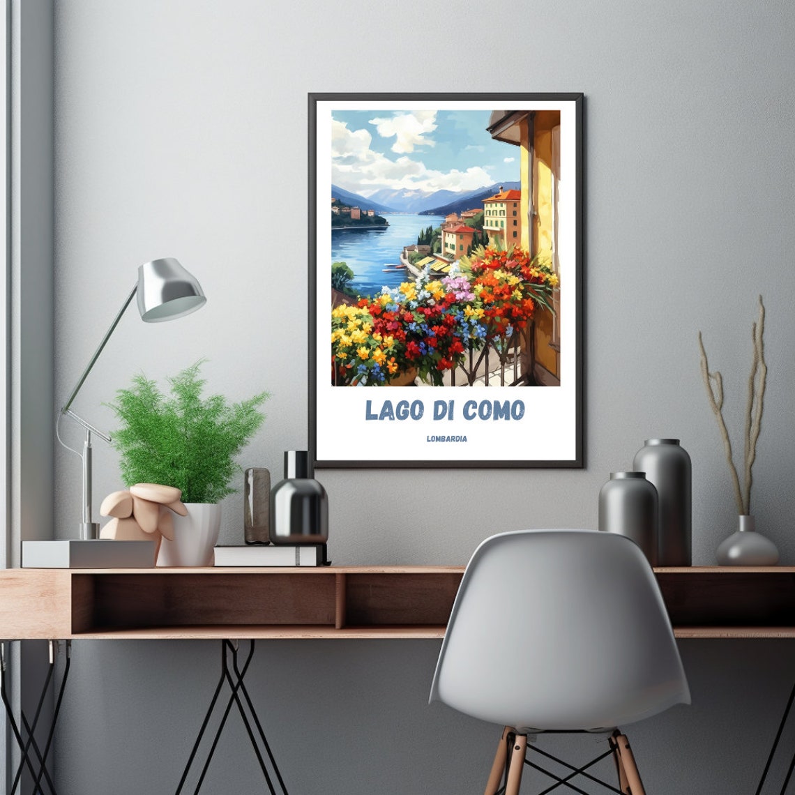 Lago Di Como Poster, Lake Como Travel Print, Lake Como Poster, Italy ...