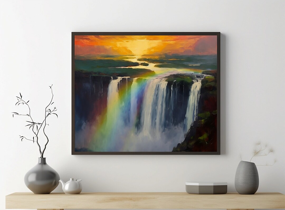 Victoria Falls Poster, Victoria Falls Wall Art, Victoria Falls Décor ...