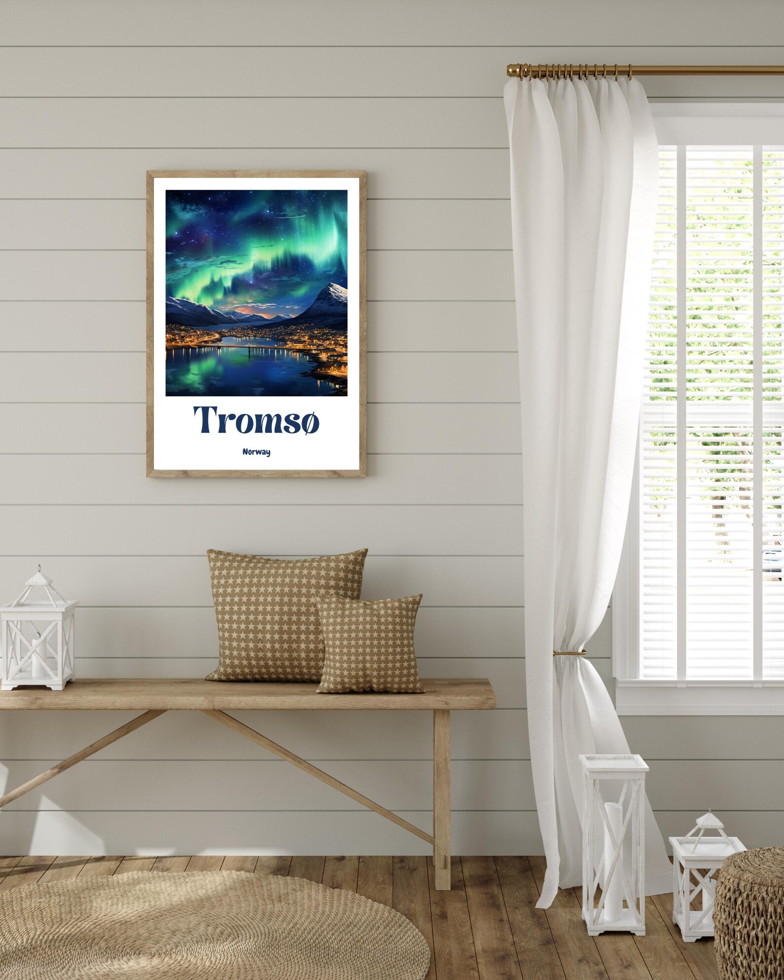 Tromso Norway Poster, Tromso Art Print, Tromso Norway Illustration ...