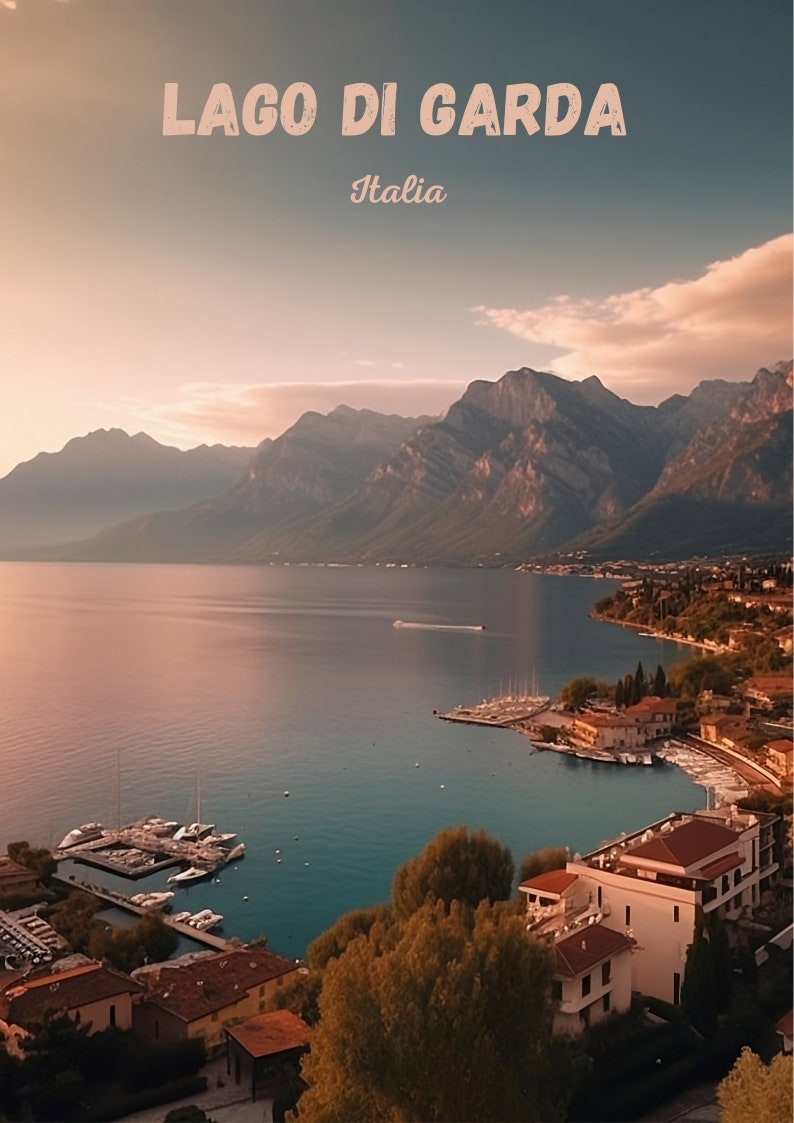 Lago Di Garda Poster Lake Garda Poster Lake Garda Print - Etsy