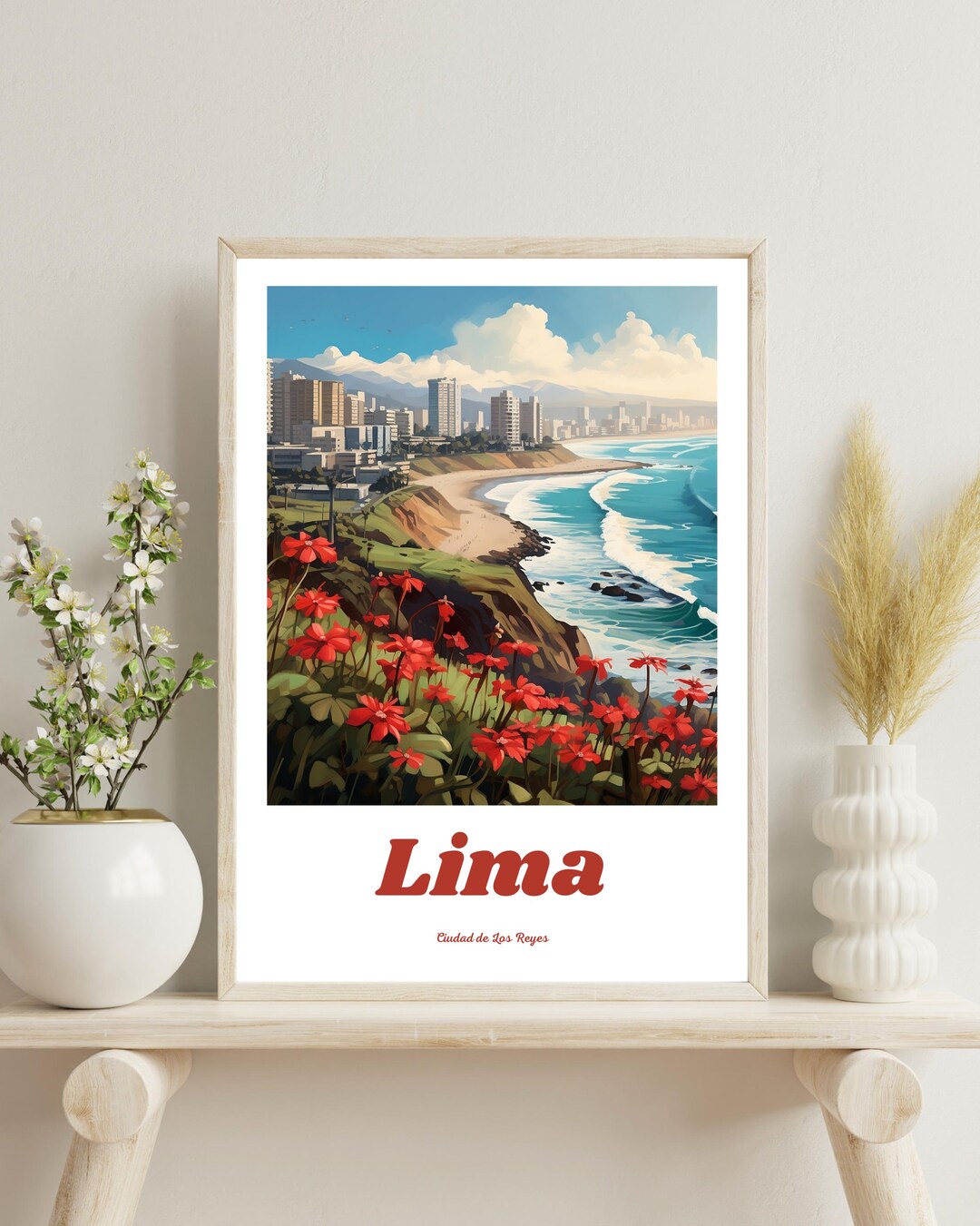 Lima Poster, Lima Travel Print, Peru Poster, Lima Wall Art, Peru Travel ...