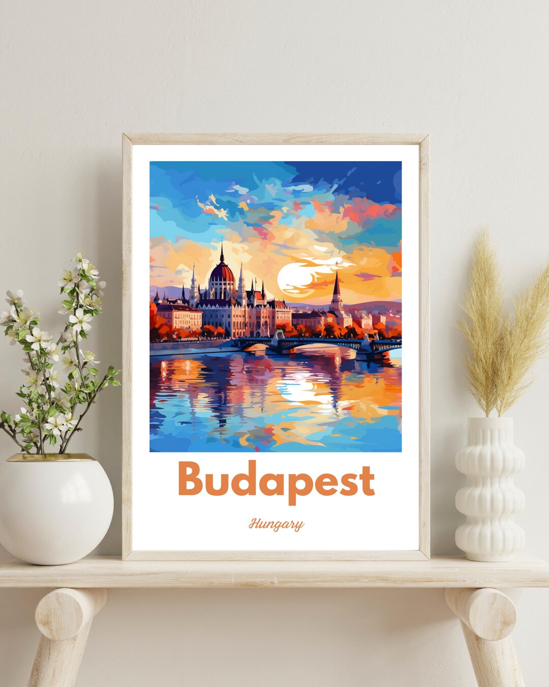 Budapest Poster, Budapest Travel Print,budapest Gift Art, Hungary Art ...