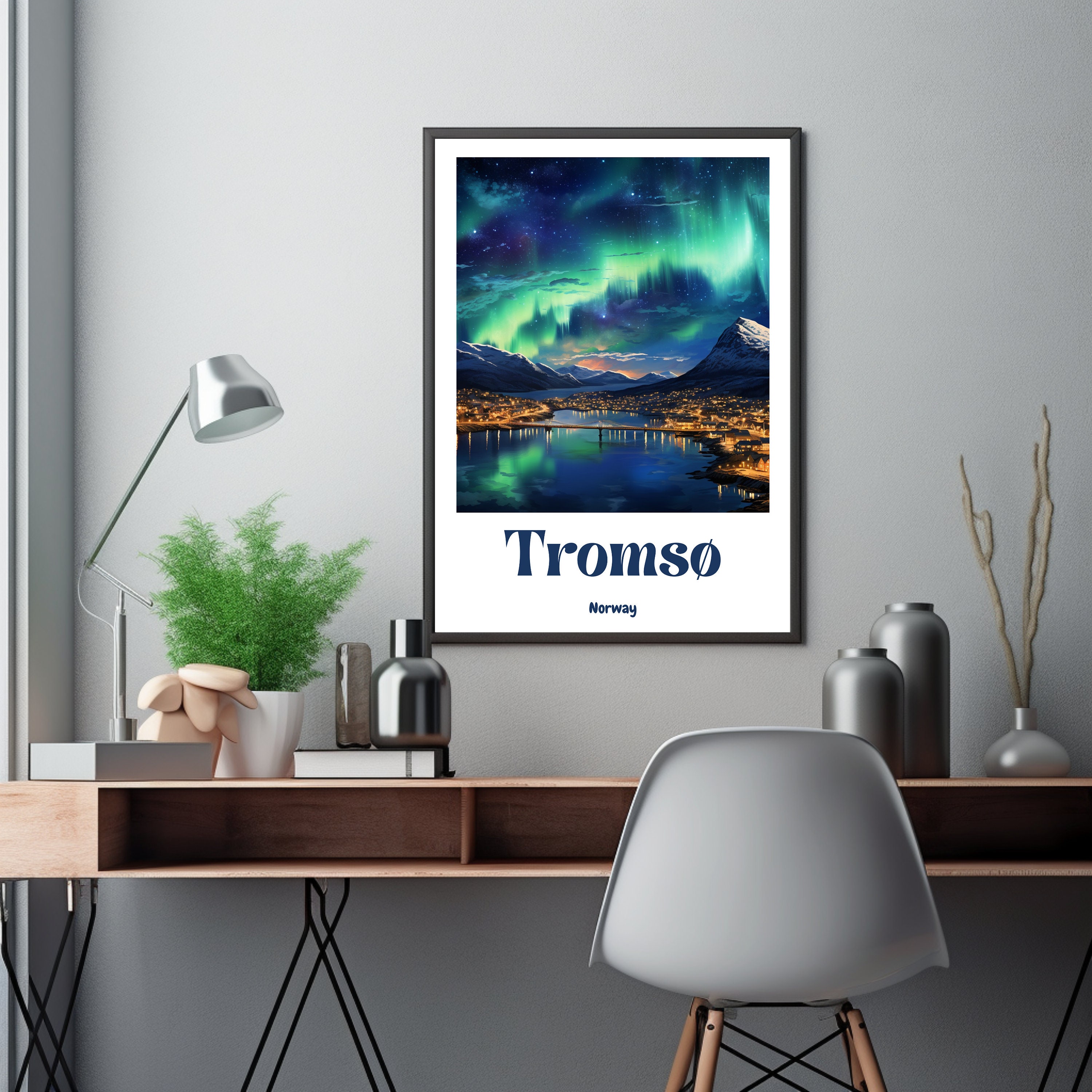 Tromso Norway Poster, Tromso Art Print, Tromso Norway Illustration ...
