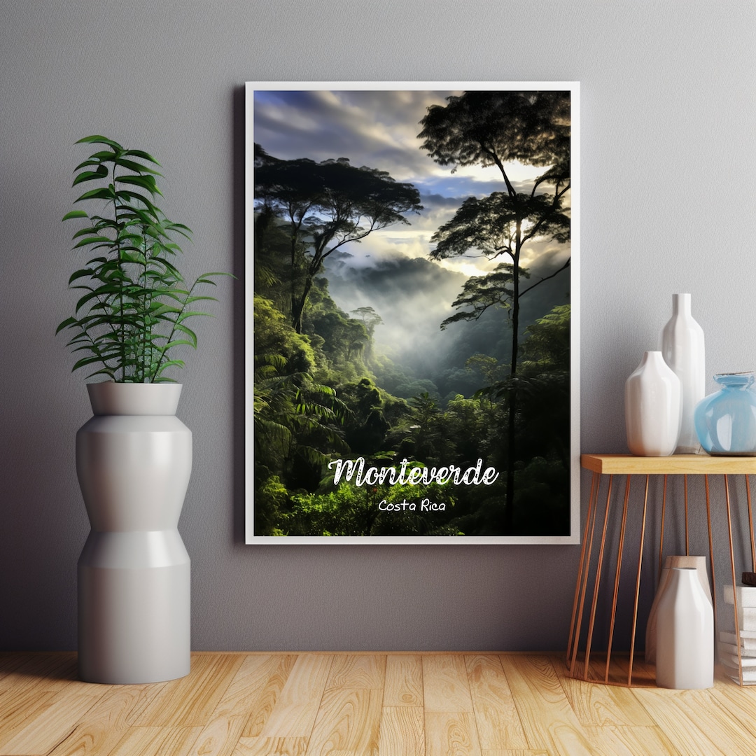 Monteverde Costa Rica Print, Monteverde Poster, Costa Rica Poster ...