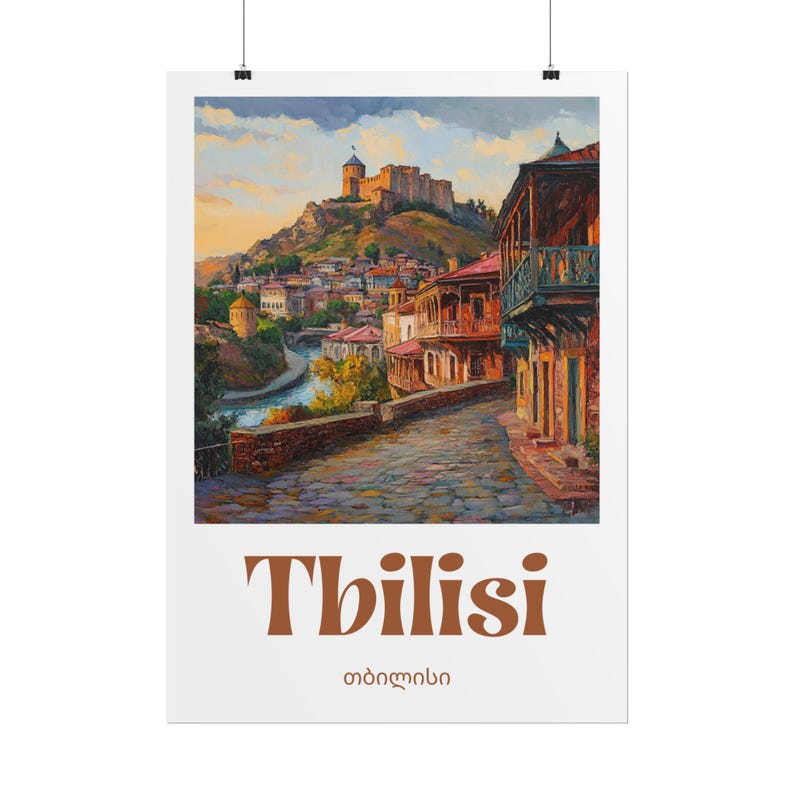 Tbilisi Georgia Poster, Tbilisi Travel Print, Tbilisi Wall Art, Georgia ...