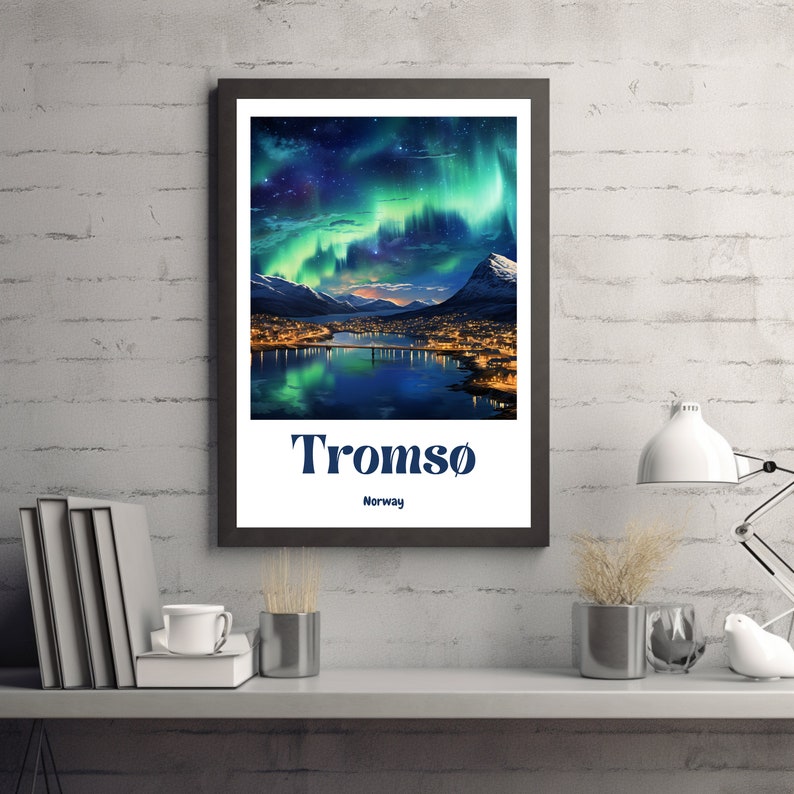 Tromso Norway Poster, Tromso Art Print, Tromso Norway Illustration ...